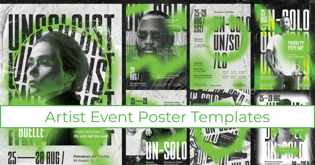 Artist Event Poster Templates – MasterBundles