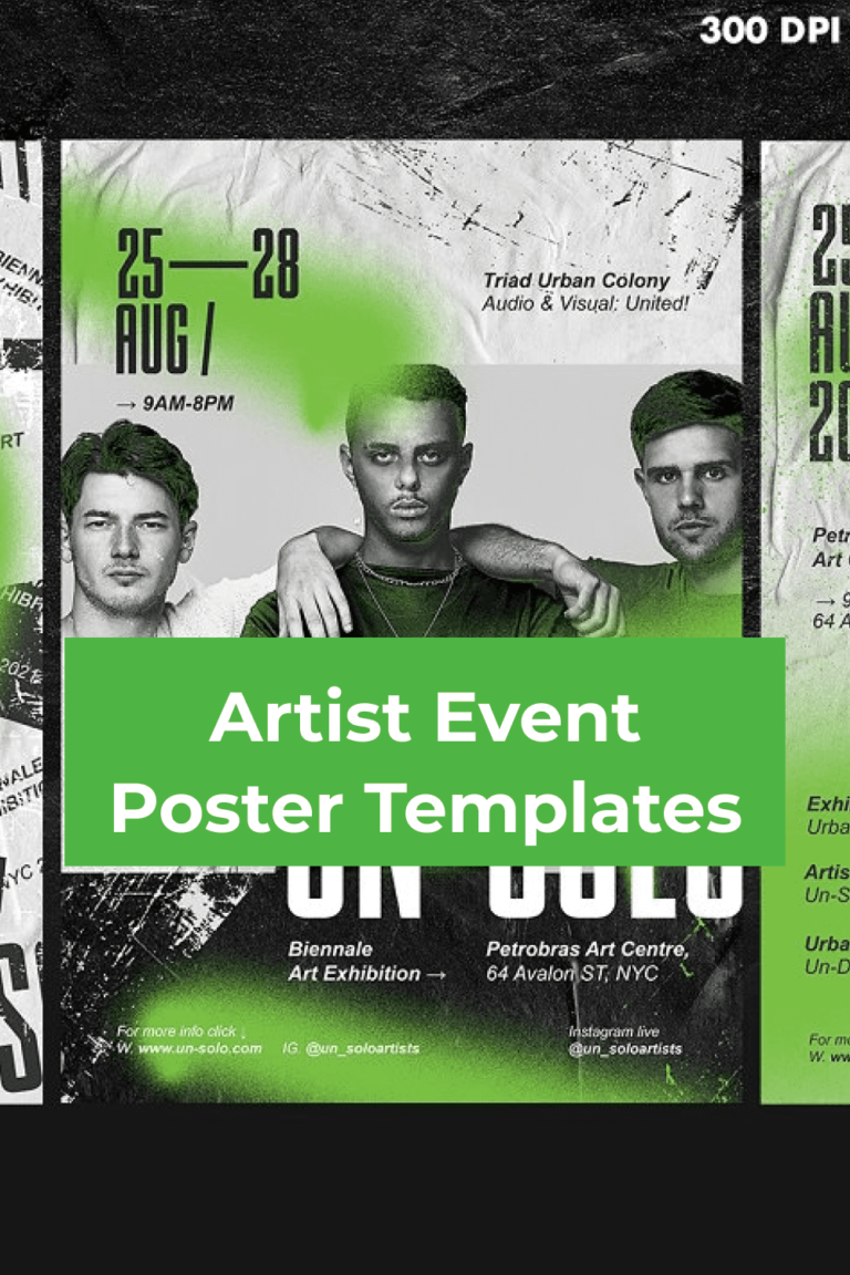 Artist Event Poster Templates – MasterBundles