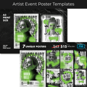 Artist Flyer / Poster Template – MasterBundles