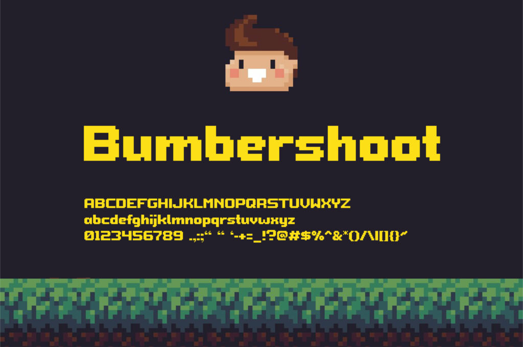 30 Pixel Fonts Bundle – MasterBundles