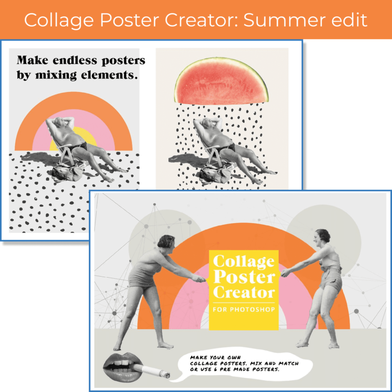 Collage Poster Creator: Summer Edit – MasterBundles
