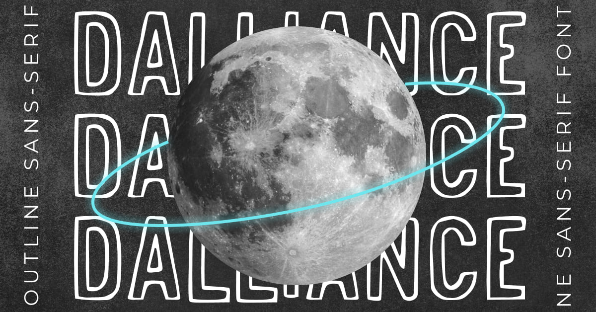 Dalliance Outline Sans-Serif Font – MasterBundles