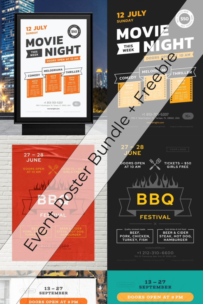 Event Poster Bundle + Freebie – MasterBundles