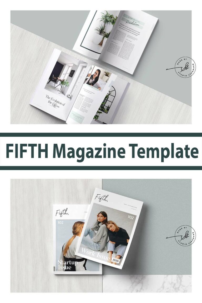 FIFTH Magazine Template – MasterBundles