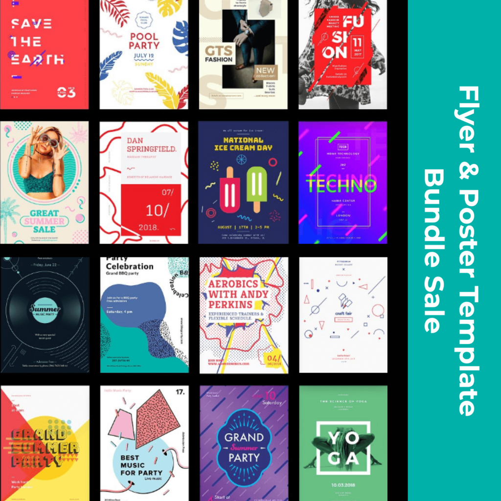 Flyer & Poster Template Bundle Sale – MasterBundles