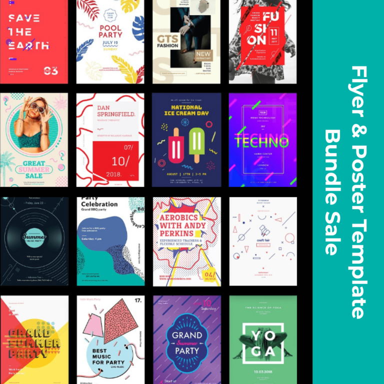 Flyer & Poster Template Bundle Sale – MasterBundles