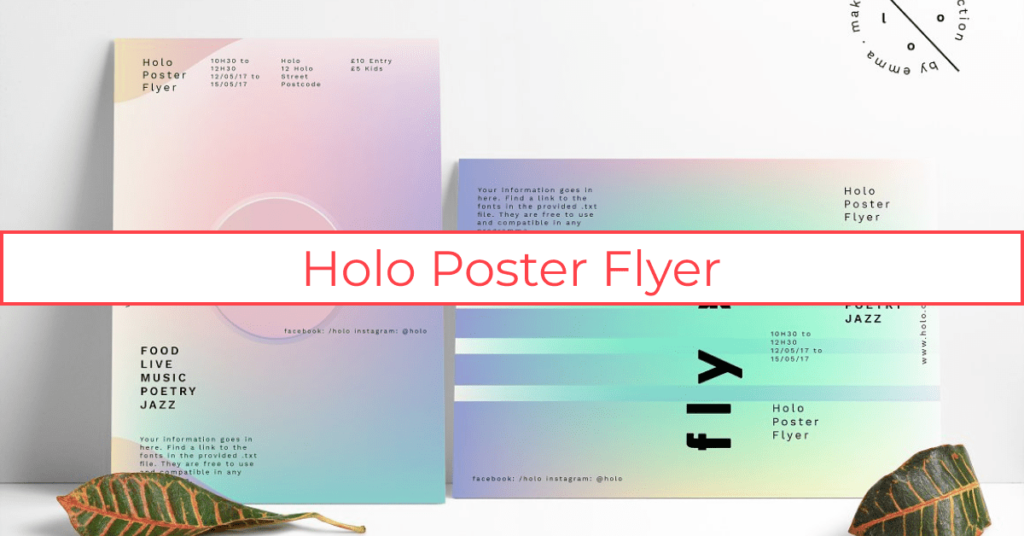 Holo Poster Flyer – MasterBundles
