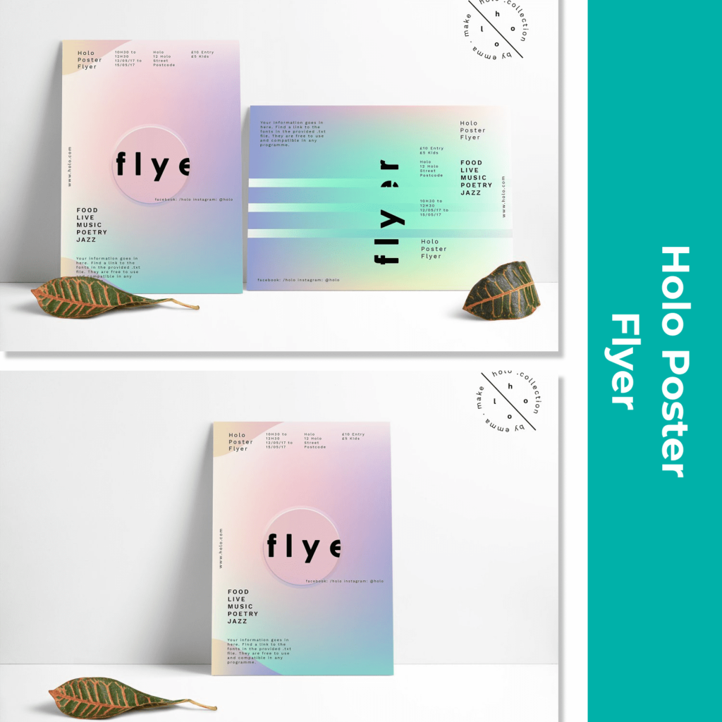 Holo Poster Flyer – MasterBundles