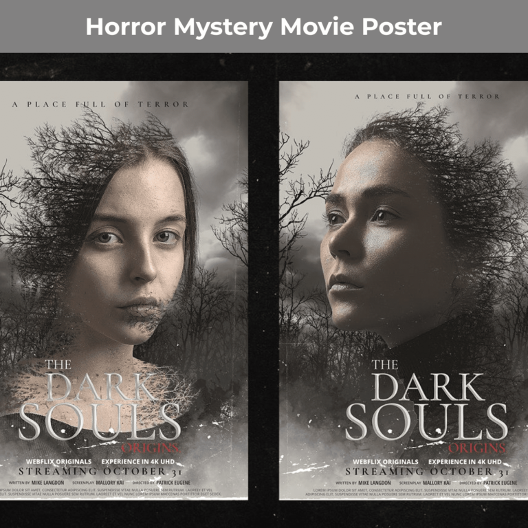Horror Mystery Movie Poster – MasterBundles