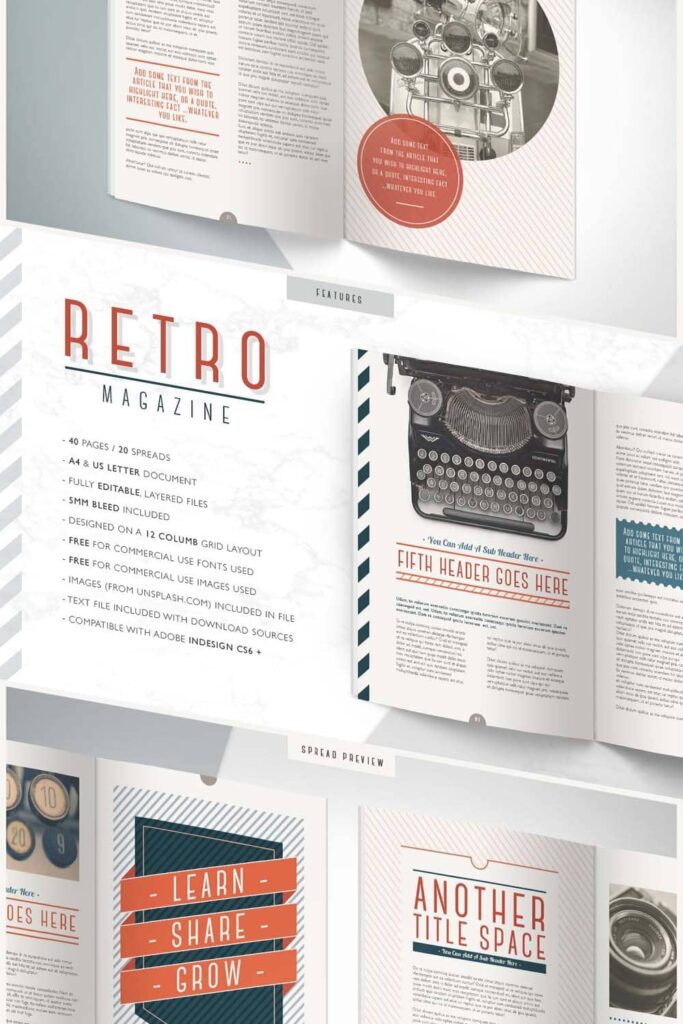RETRO | Magazine – MasterBundles