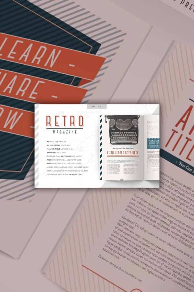 RETRO | Magazine – MasterBundles