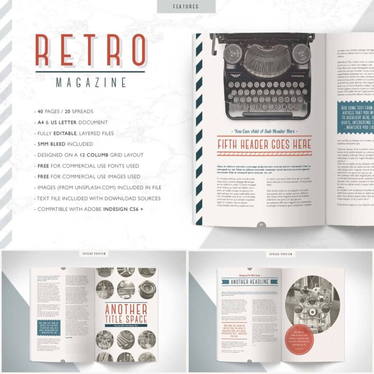 RETRO | Magazine – MasterBundles