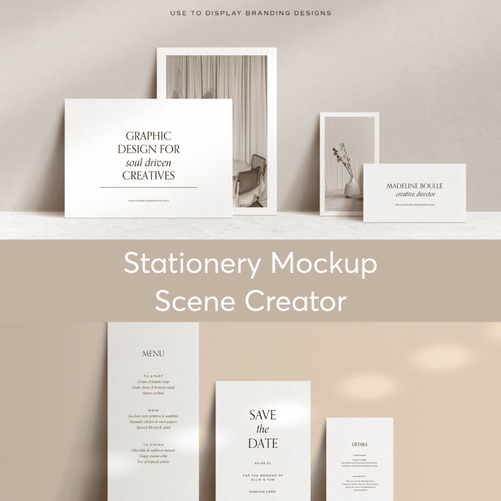 Stationery Mockup Scene Creator – MasterBundles