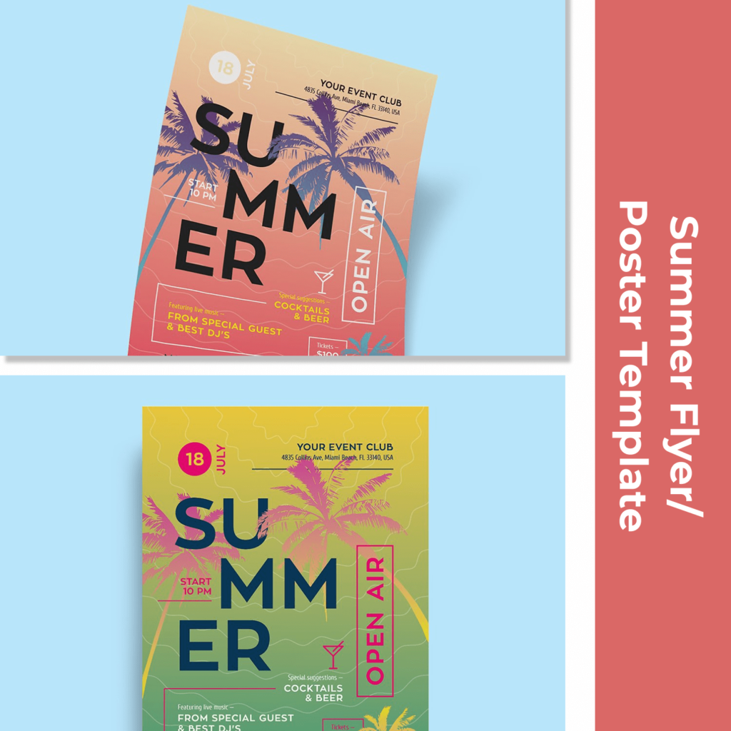 Summer Flyer/Poster Template – MasterBundles