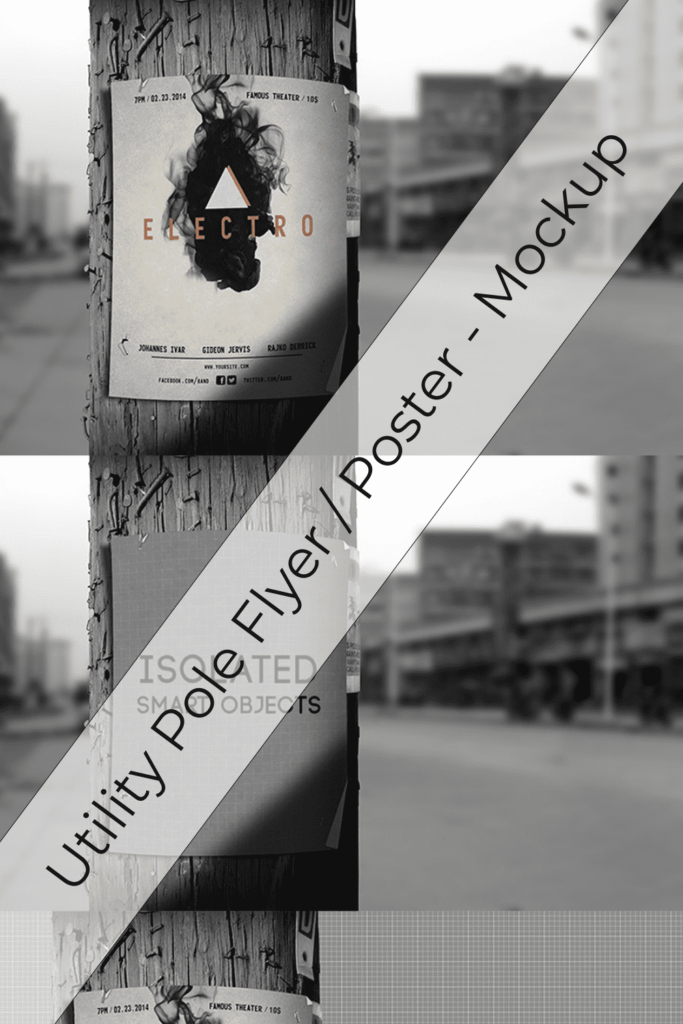 Utility Pole Flyer / Poster - Mockup – MasterBundles
