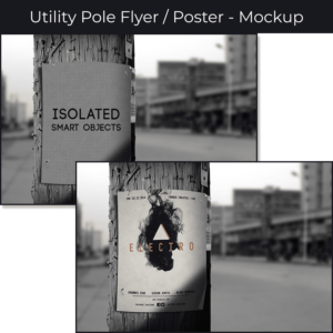 Utility Pole Flyer / Poster - Mockup – MasterBundles