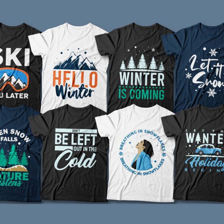 Winter Quotes T-Shirt Bundle – MasterBundles