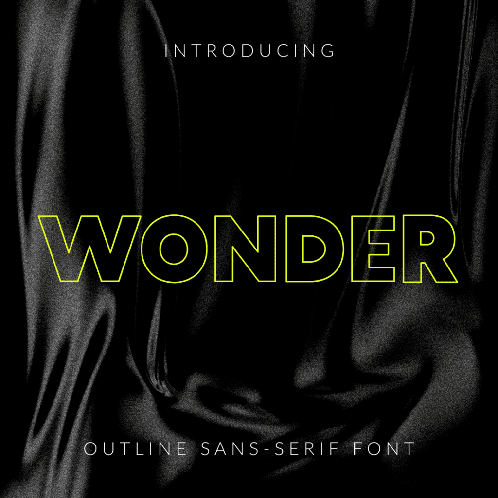 Wonder Outline Sans-Serif Font – MasterBundles