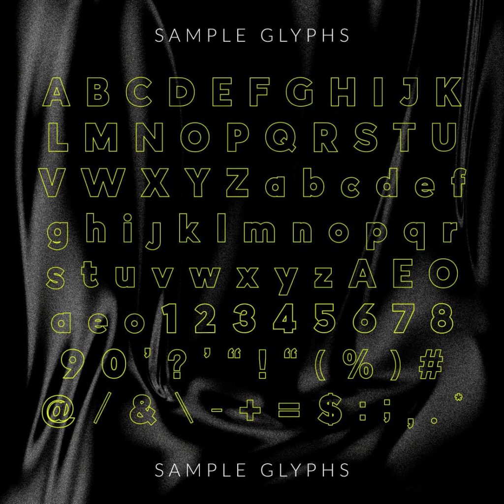 Wonder Outline Sans-Serif Font – MasterBundles