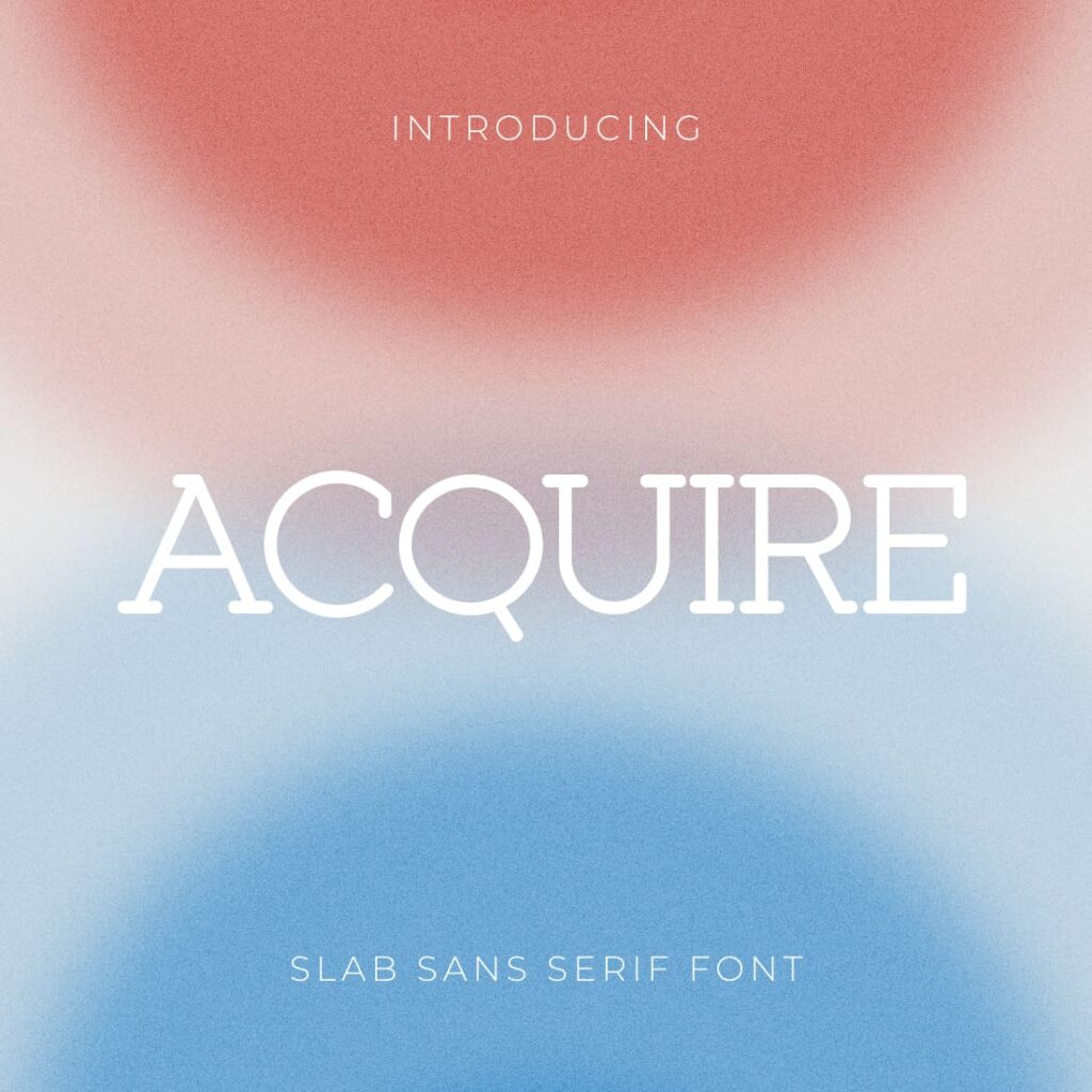 Acquire Slab Sans Serif Font – MasterBundles