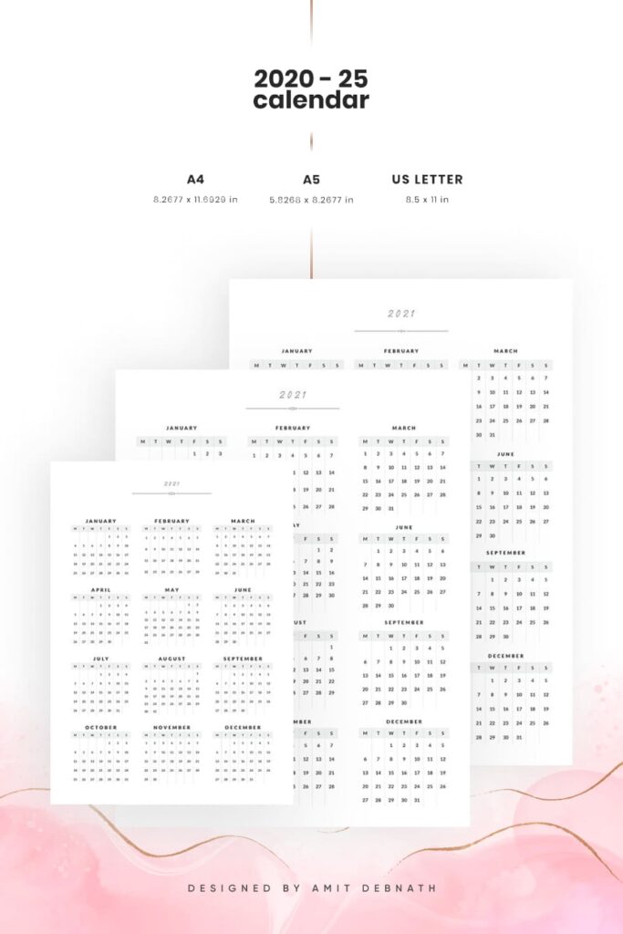 Calendar Template – MasterBundles