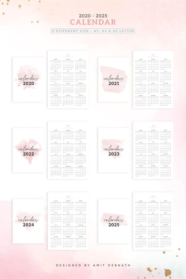 Calendar Template – MasterBundles