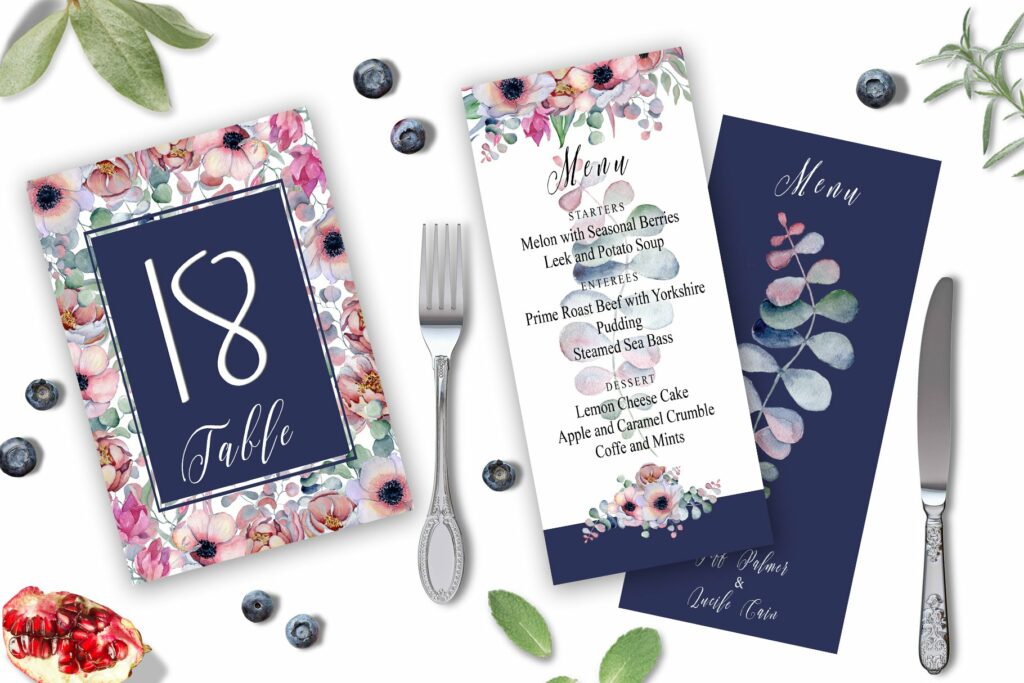 Floral Wedding Invitation Suit – MasterBundles