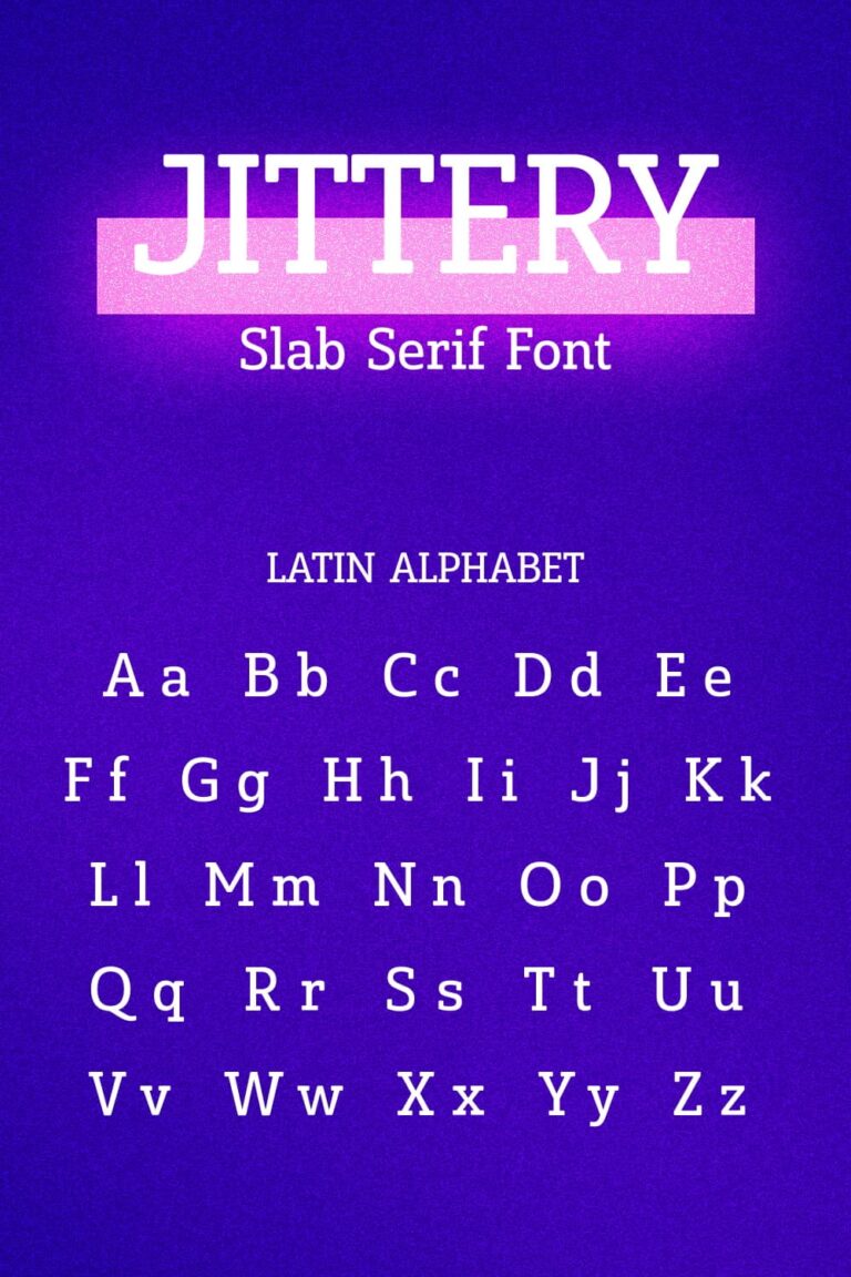 Jittery Slab Serif Font – MasterBundles
