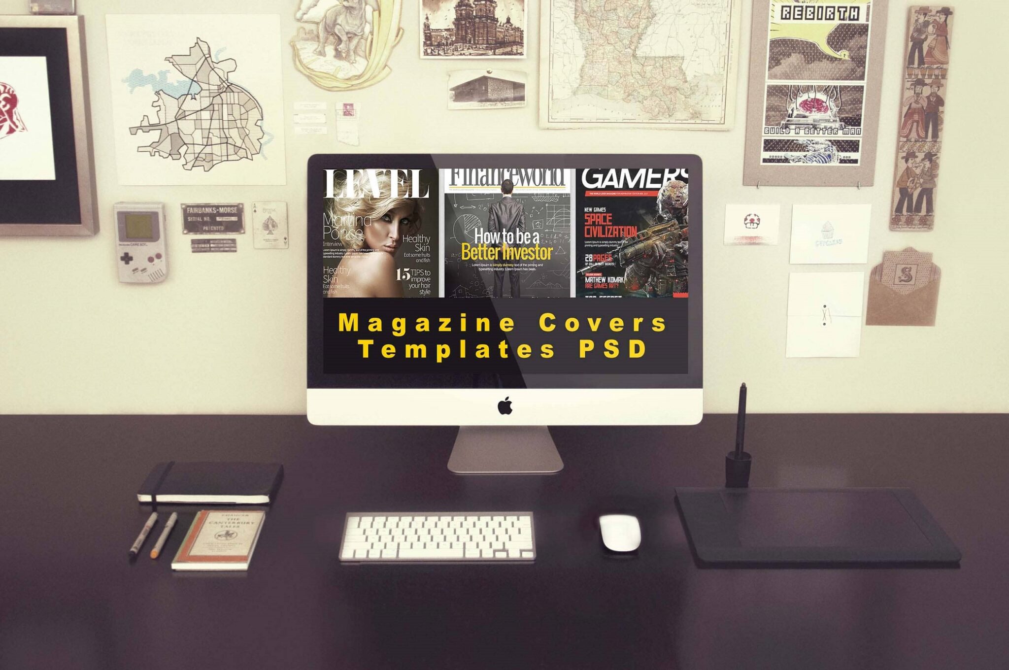 Magazine Covers Templates PSD – MasterBundles