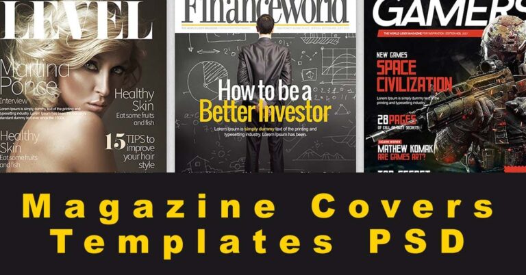 Magazine Covers Templates PSD – MasterBundles