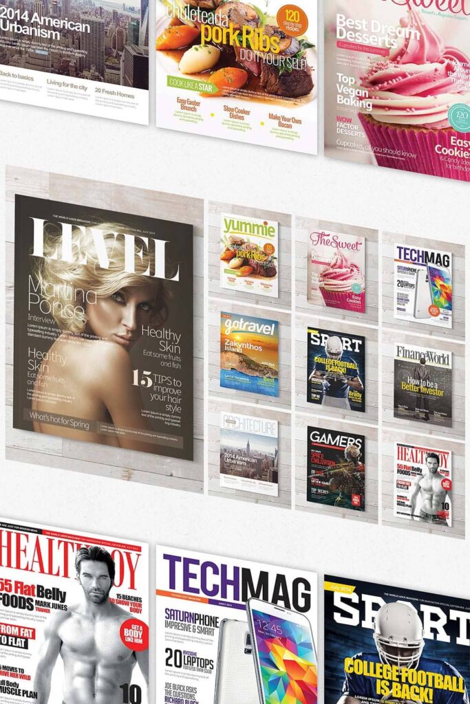 Magazine Covers Templates PSD – MasterBundles