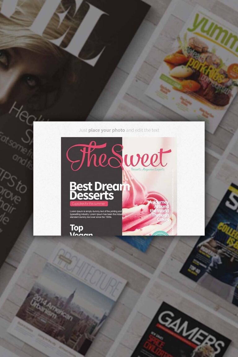 Magazine Covers Templates PSD – MasterBundles