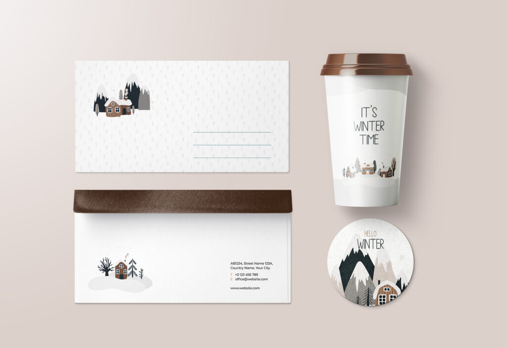 Collection of vector elements in Scandinavian style - MasterBundles