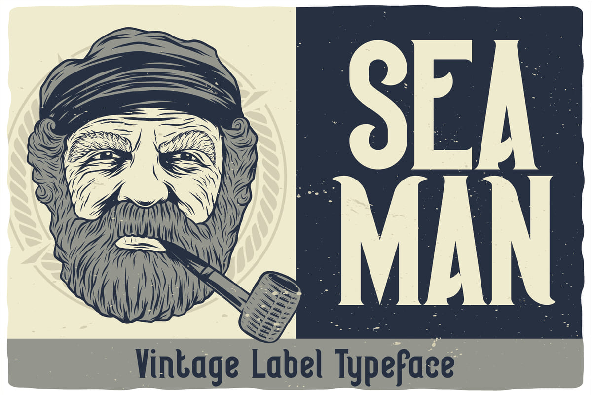 Seaman Label Font – MasterBundles