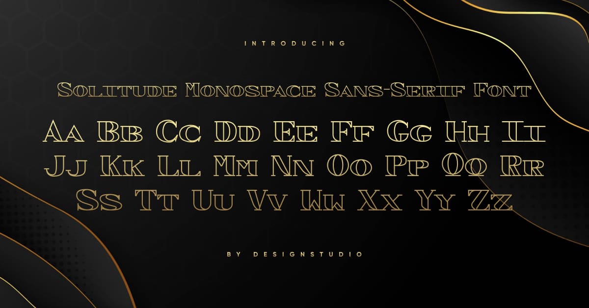 Solitude Monospace Sans-Serif Font – MasterBundles