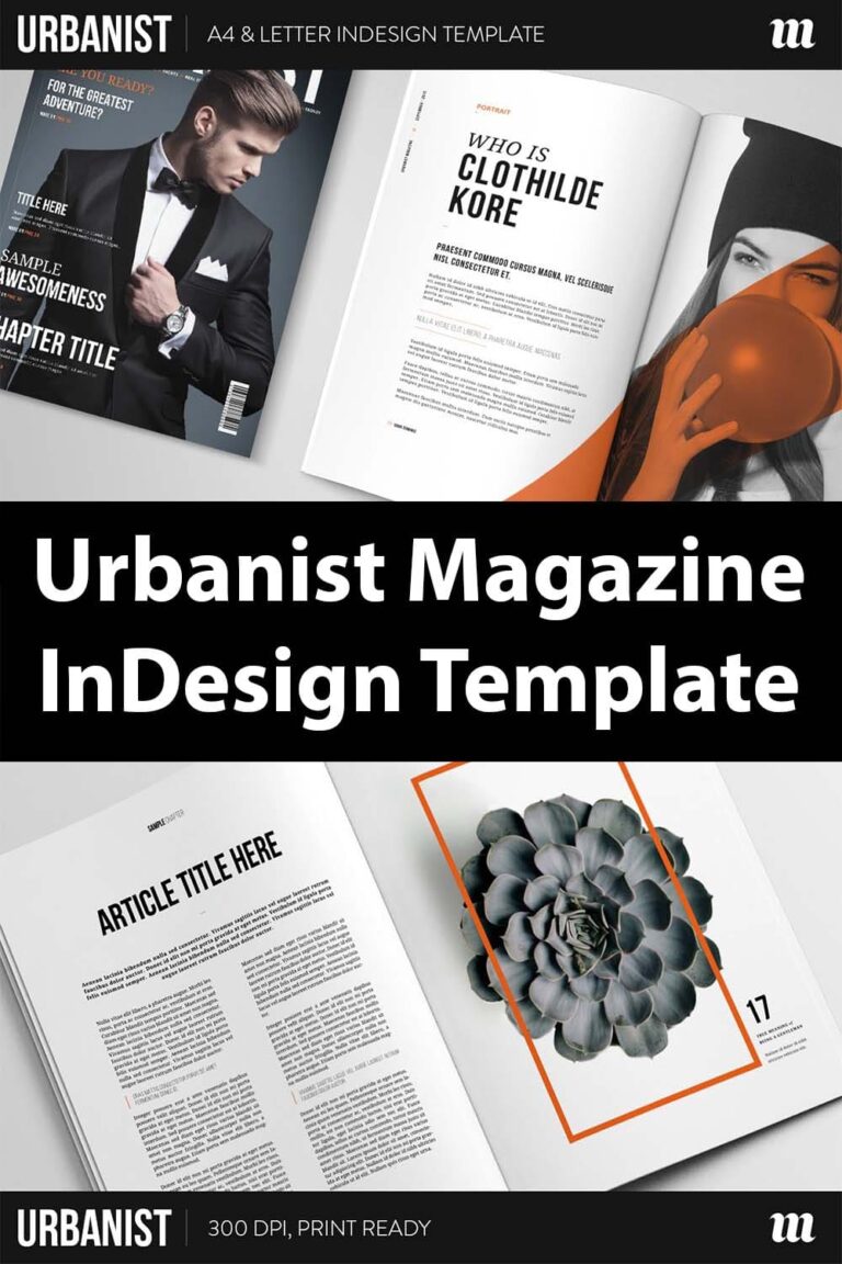 Urbanist Magazine InDesign Template – MasterBundles