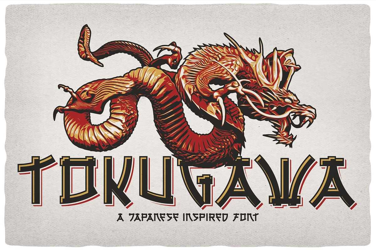 Vintage Japanese Style Font named Tokugawa – MasterBundles
