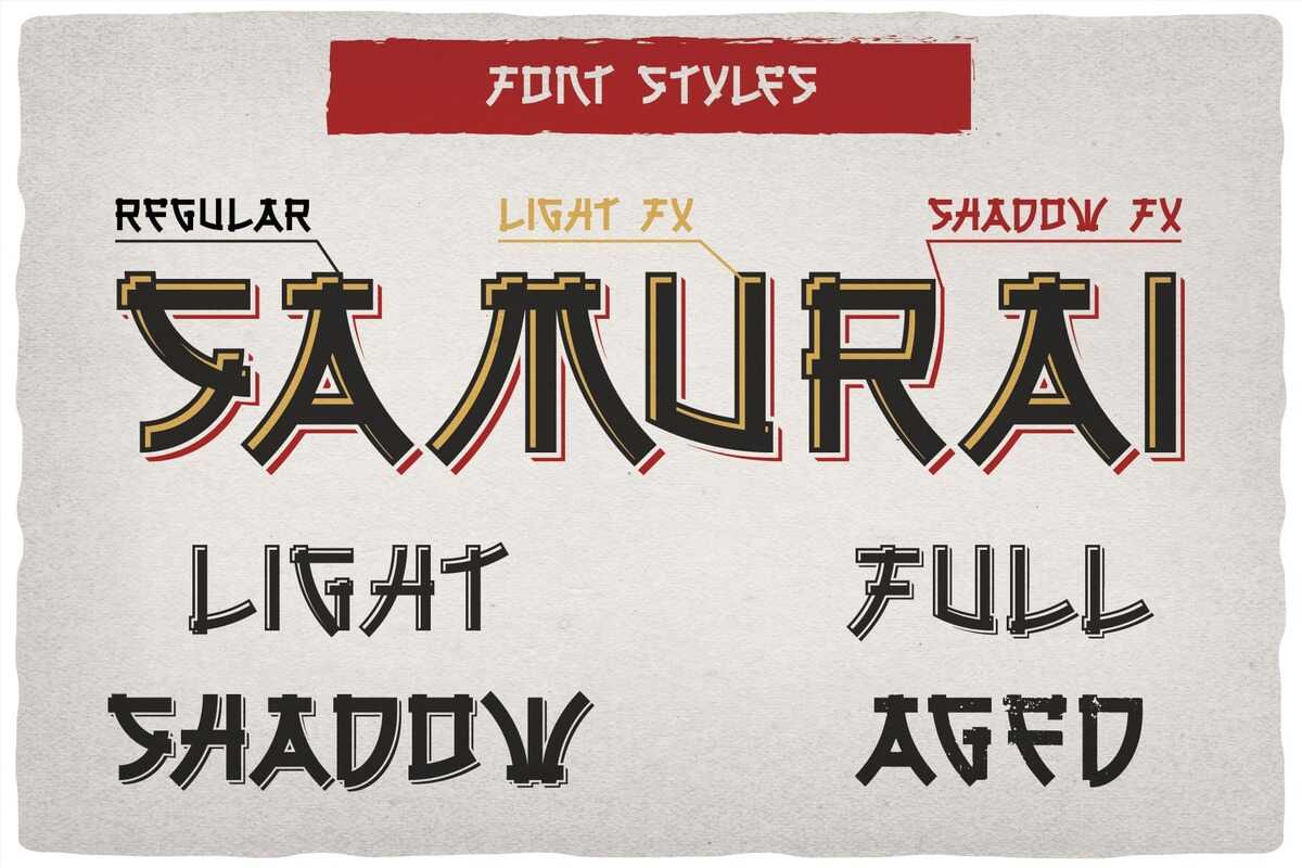 Vintage Japanese Style Font named Tokugawa – MasterBundles