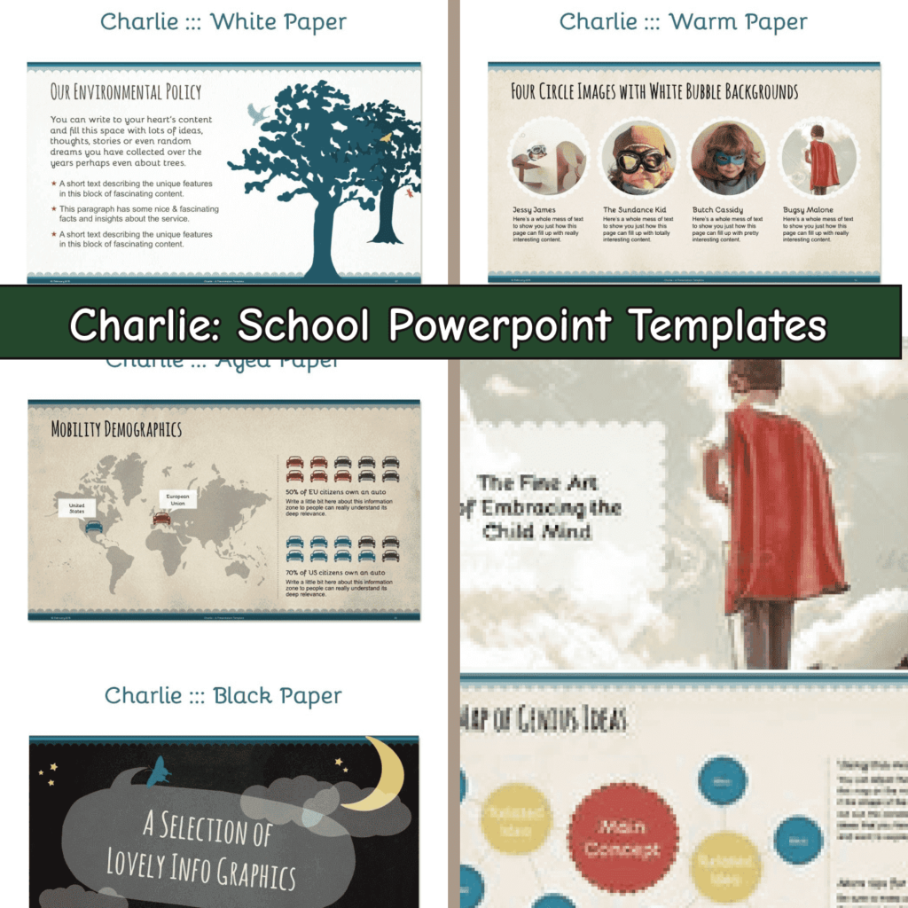 Charlie: School Powerpoint Templates | Master Bundles