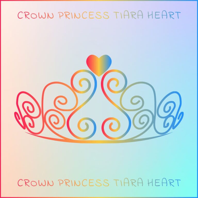 Crown Princess Tiara Heart – MasterBundles