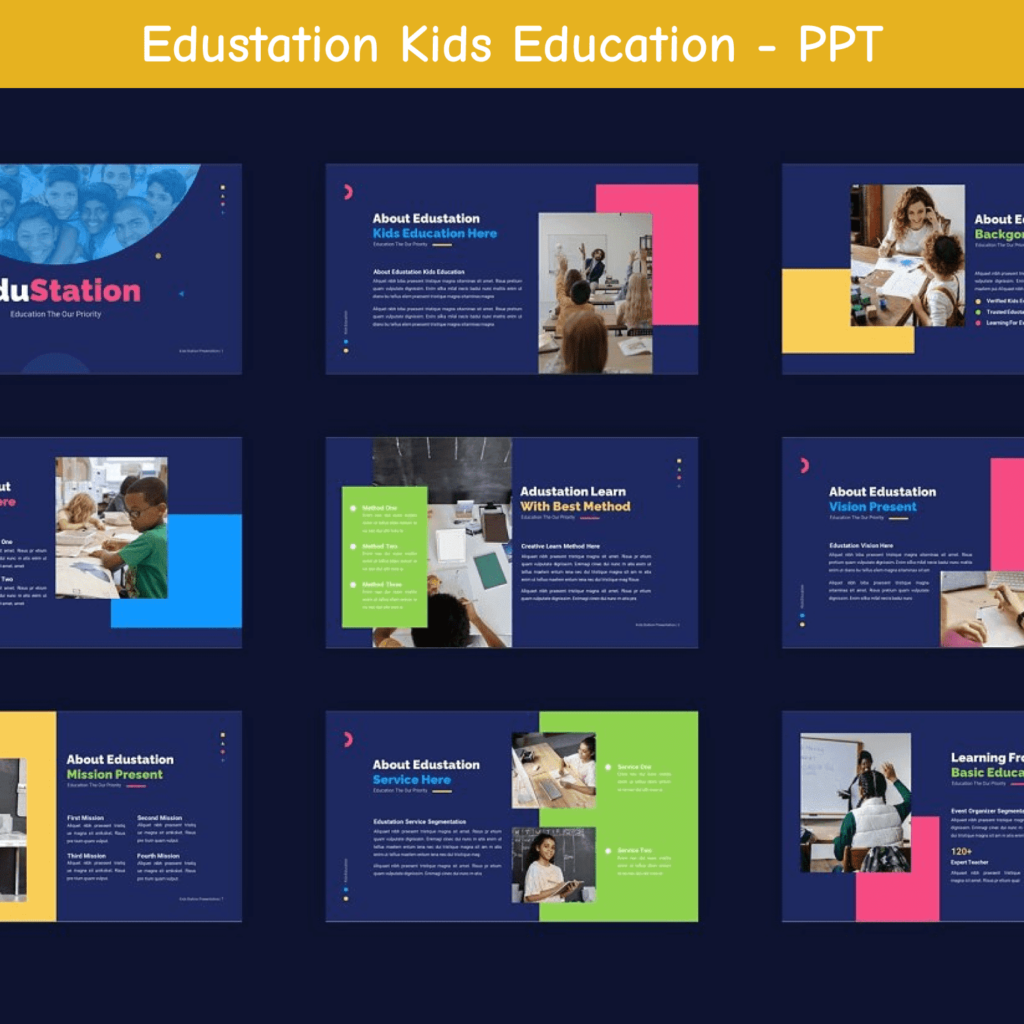 Free Powerpoint Templates Education Theme | Master Bundles