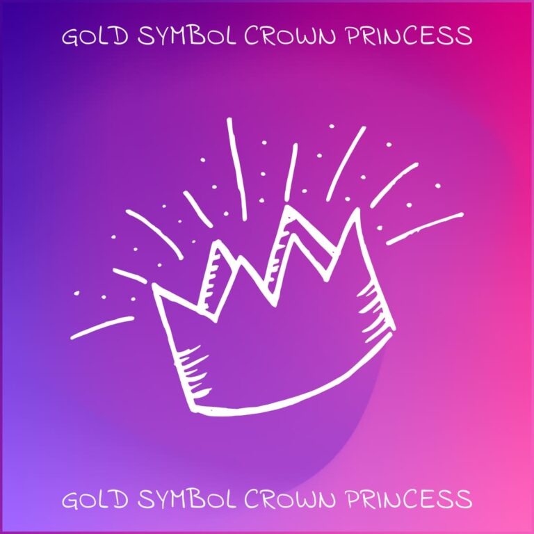 Gold Symbol Crown Princess – MasterBundles