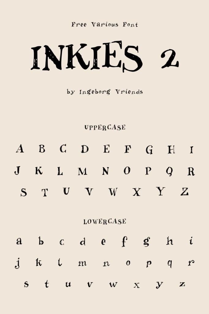 Inkies Ink Free Font – MasterBundles