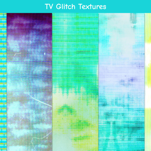 TV Glitch Textures – MasterBundles