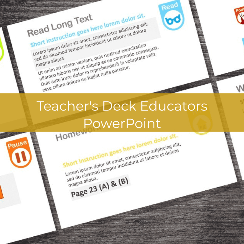 Teacher's Deck Educators PowerPoint – MasterBundles