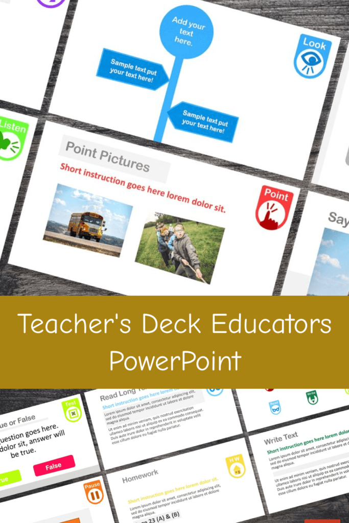 Teacher's Deck Educators PowerPoint – MasterBundles
