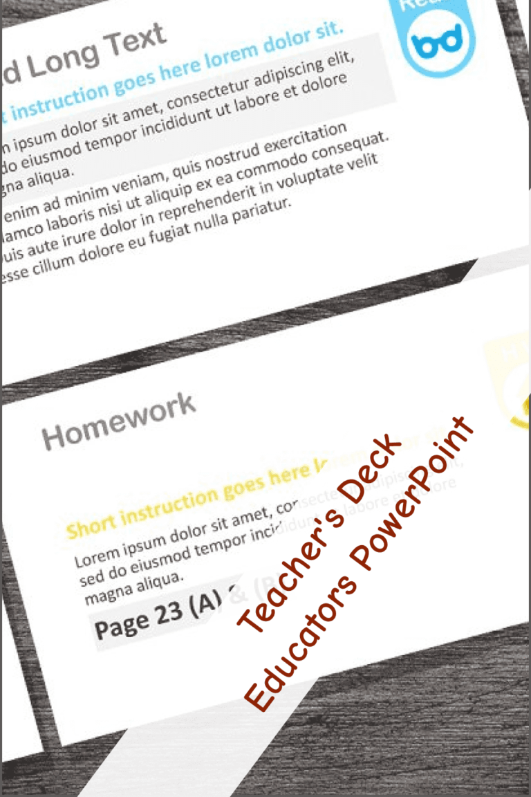 Teacher's Deck Educators PowerPoint – MasterBundles