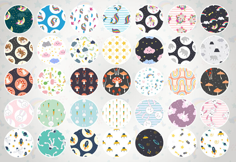 214+ Lovely Seamless Vector Patterns Bundle – MasterBundles
