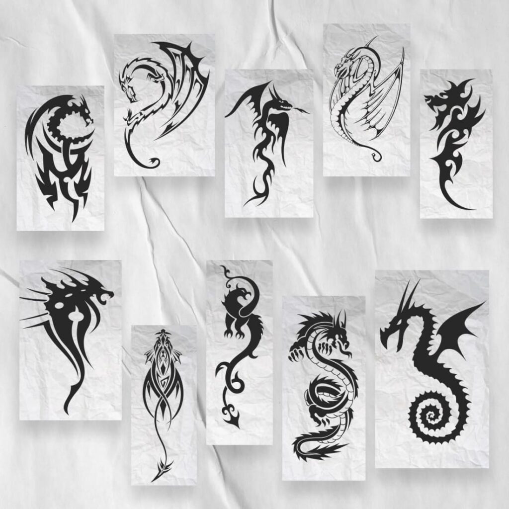 10 SVG Dragon Collection – MasterBundles