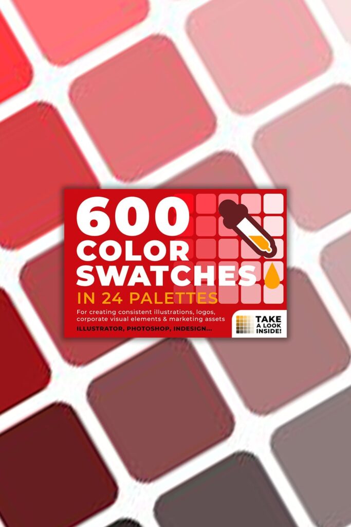 600 Color Swatches in 24 Palettes – MasterBundles